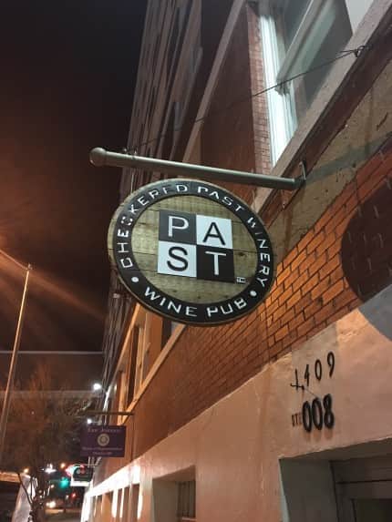 Checkered Past Sign - DallasWineChick.com